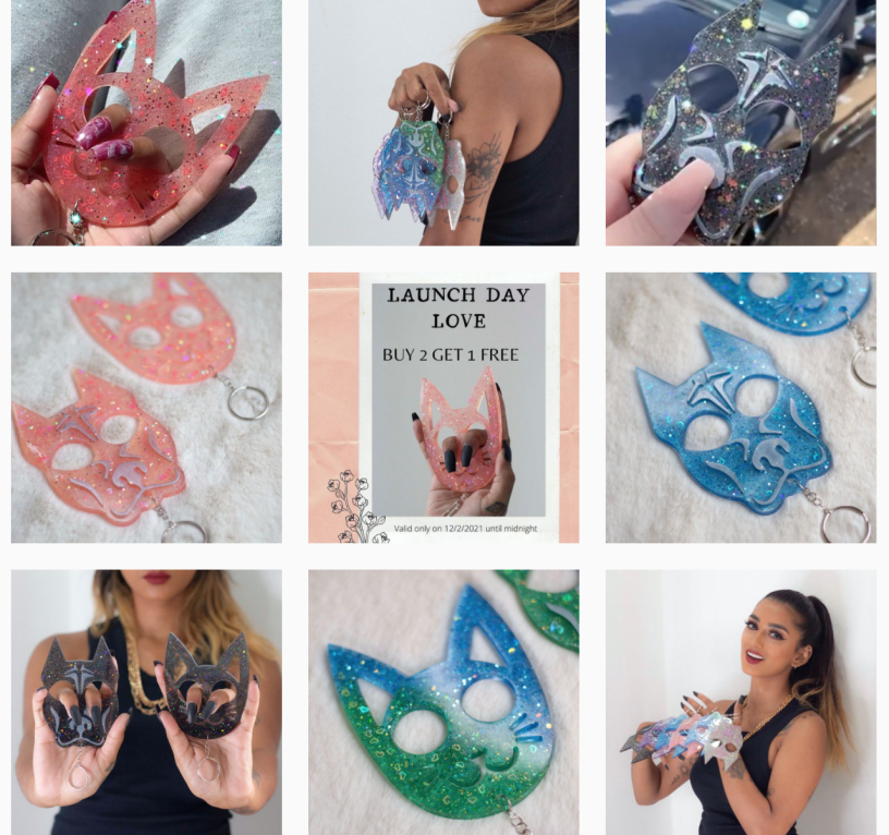 Self Defence Key Rings - Tech Girl